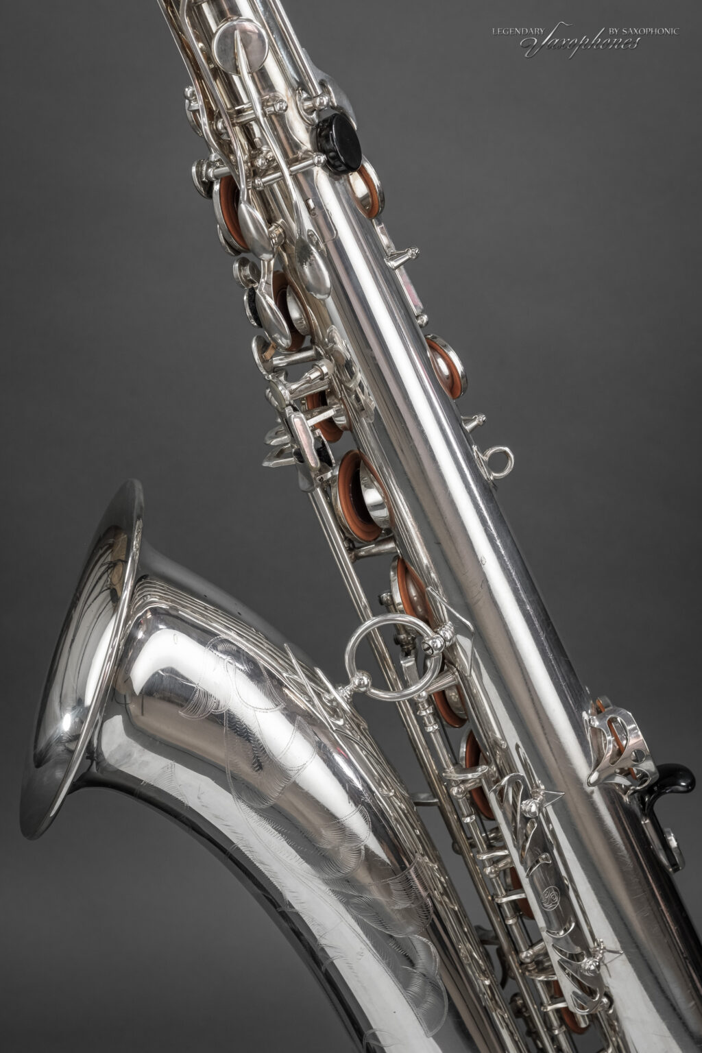 1974 SELMER Mark VI Tenor Saxophone, silver-plated with engraving ...
