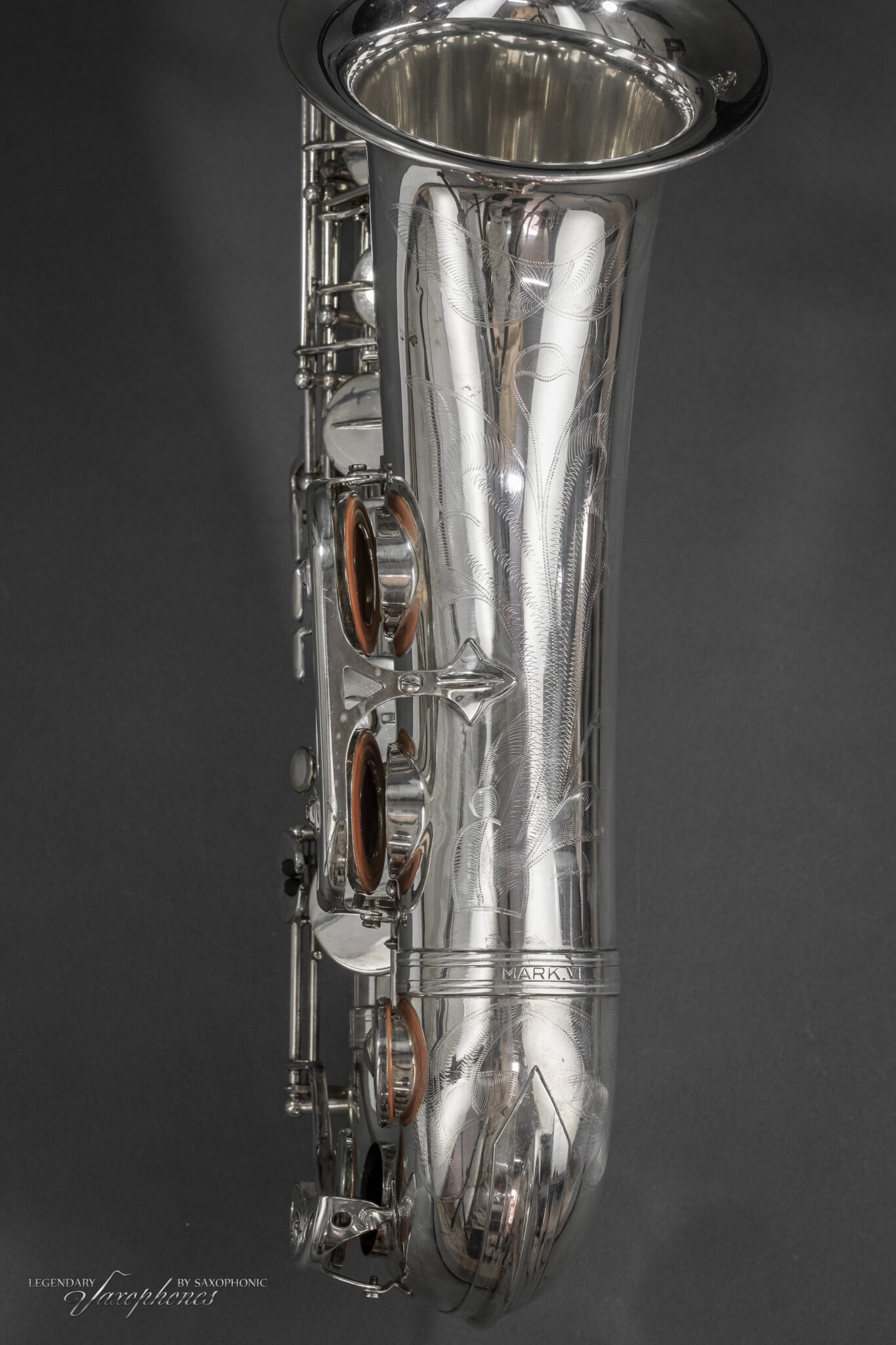 1974 SELMER Mark VI Tenor Saxophone, silver-plated with engraving ...