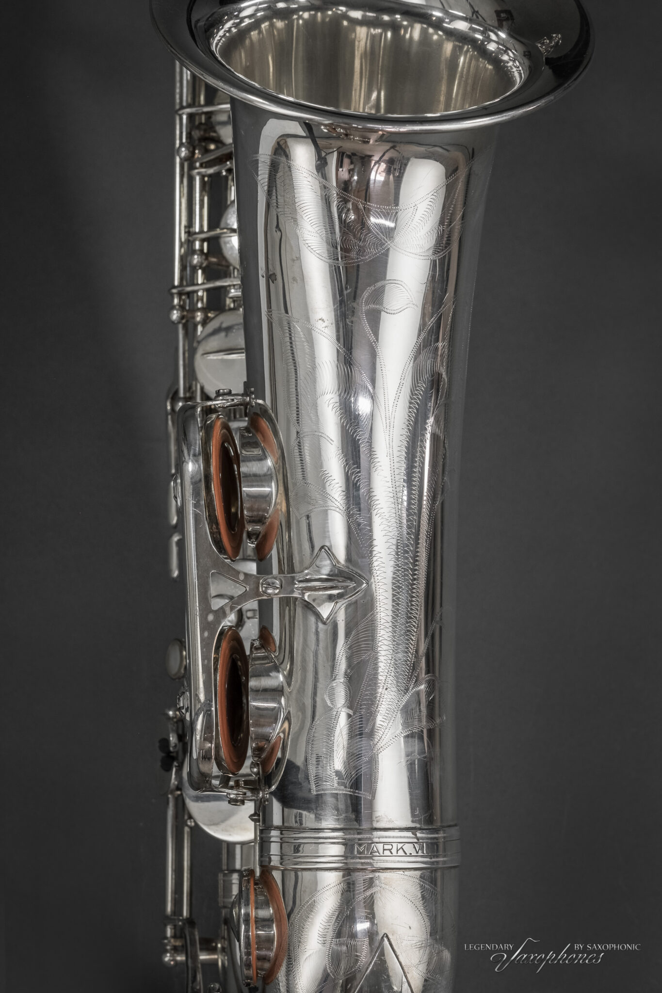 1974 SELMER Mark VI Tenor Saxophone, silver-plated with engraving ...